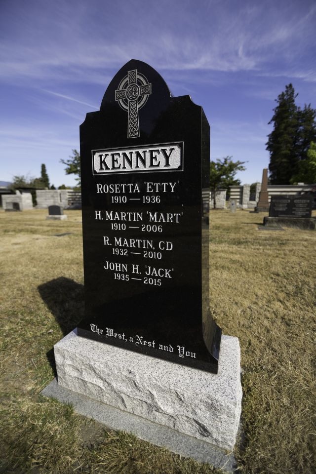Upright Granite Monuments for Custom Memorials | Made in BC