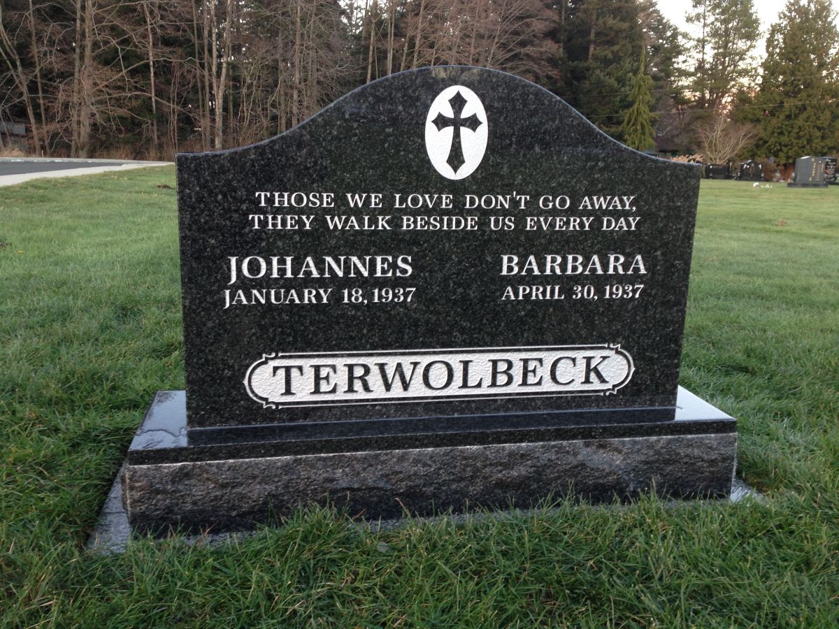 Upright Granite Monuments for Custom Memorials | Made in BC